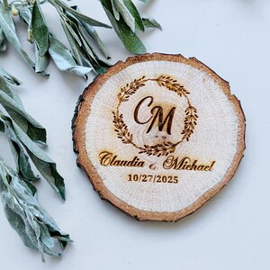Custom Wedding Coasters,personalized Wedding Favors,rustic Wedding ...