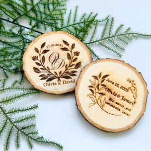 Custom Wedding Coasters,personalized Wedding Favors,rustic Wedding ...