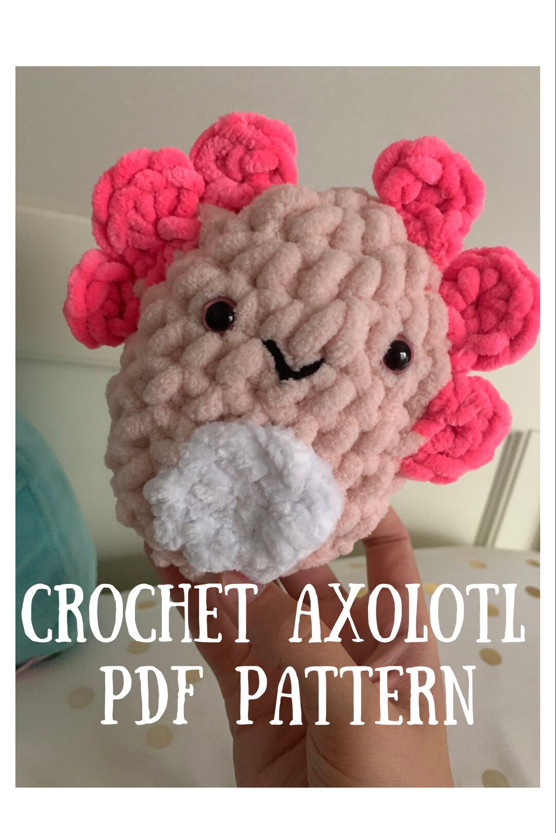 Crochet Axolotl Pattern |begginer, PDF Pattern - Etsy