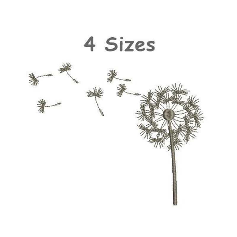 Dandelion Embroidery - Etsy