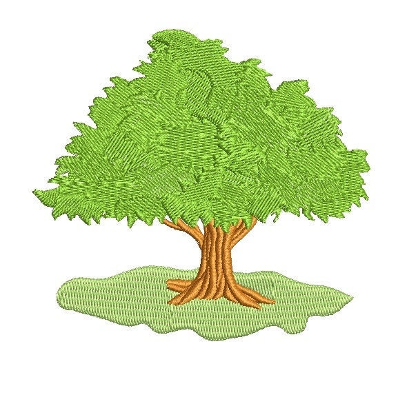 Tree Embroidery Designs Tree Embroidery Pattern Plants - Etsy