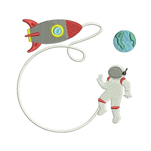 Astronaut Embroidery - Etsy
