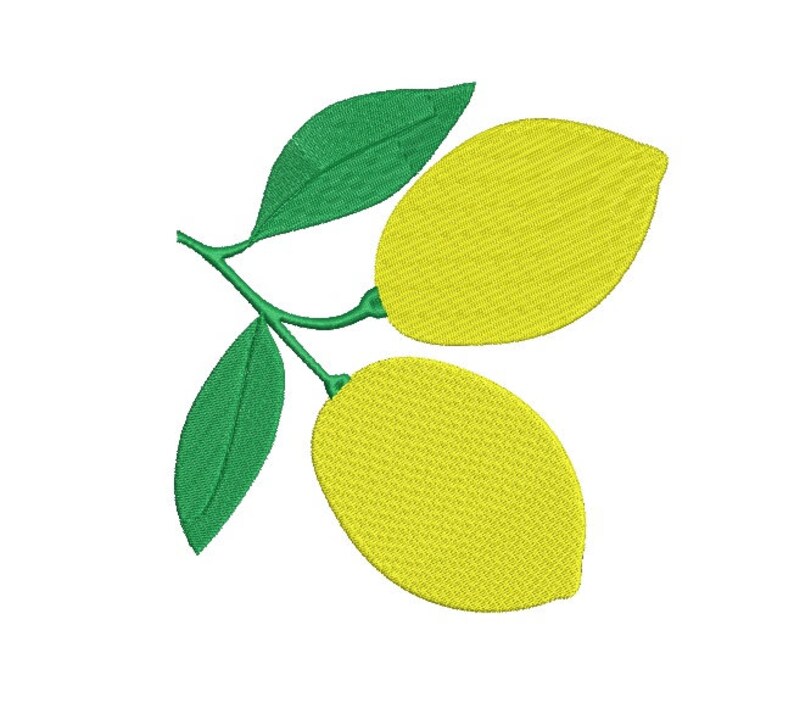 Lemon Embroidery Design Lemon Kitchen Decor Embroidery Design Kitchen ...