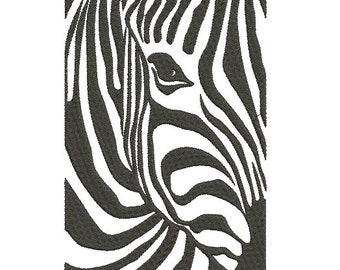 Zebra Head Embroidery Design Instant Download - Etsy