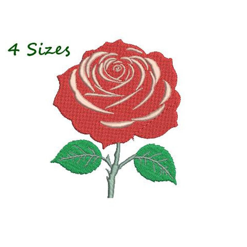 Rose Embroidery - Etsy