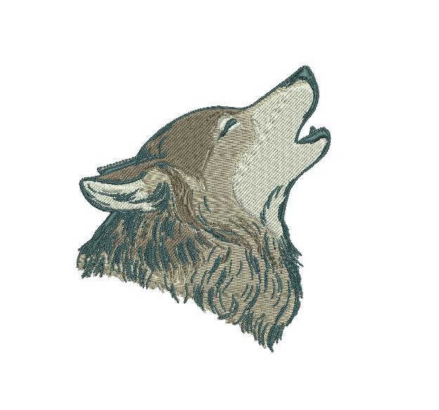 Wolf Head Machine Embroidery Design, Wolf Embroidery Design, 2 Sizes ...