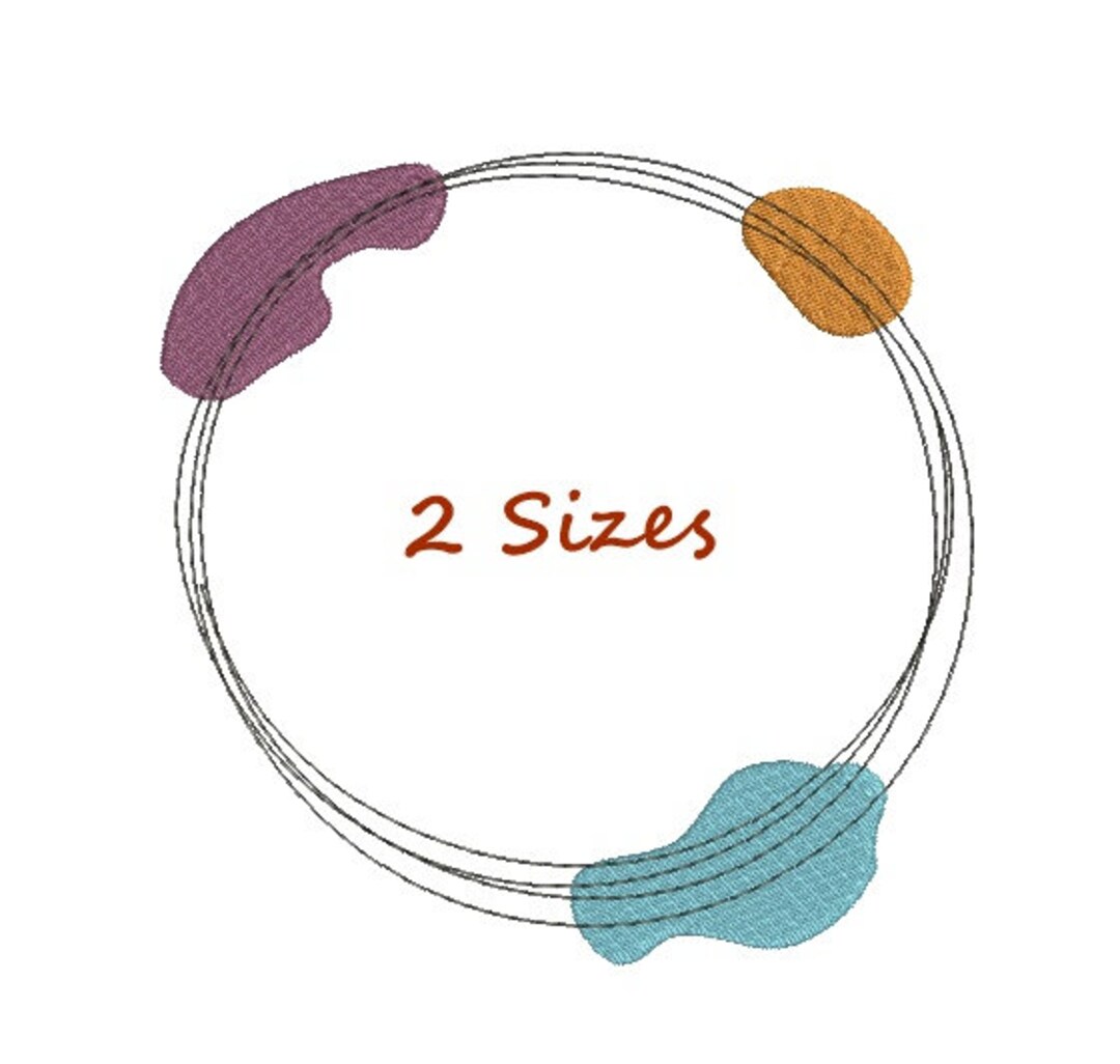 Circle Wreath Embroidery Designs Circle Frame Embroidery Machine ...