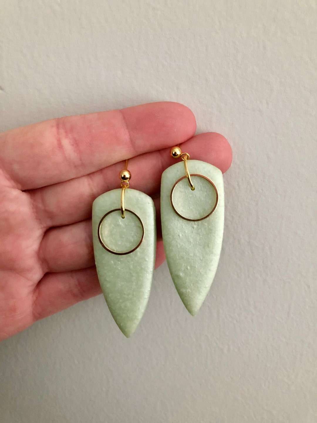 Pale Green Pearl Daggers - Etsy