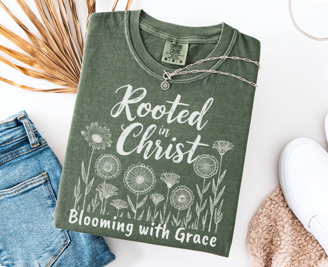 Christian Gardening Shirt, Faith-based Garden Tee, Inspirational ...