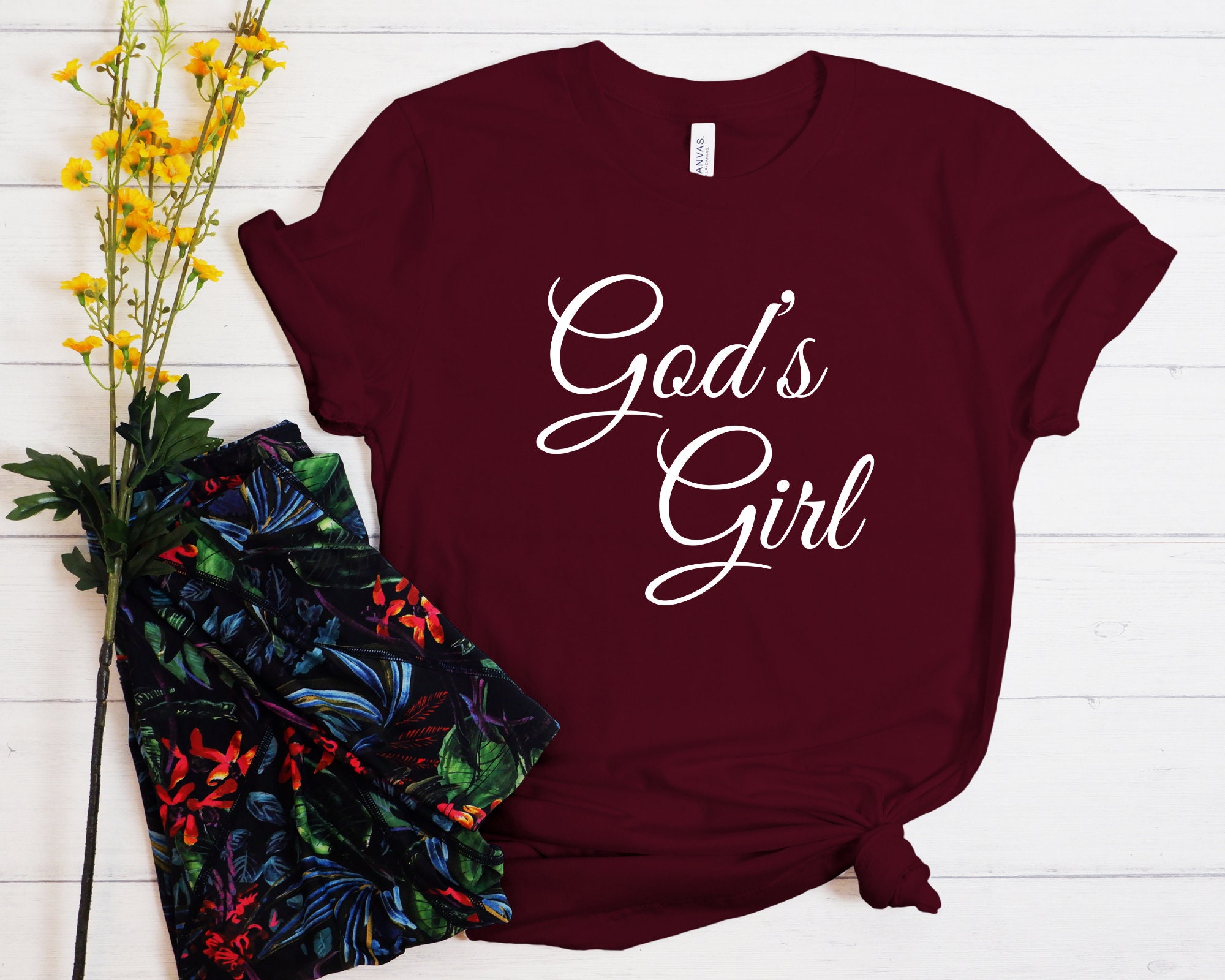 God's Girl Shirt, Bible Phrase Shirt, Woman of God Shirt, Faith Shirt ...