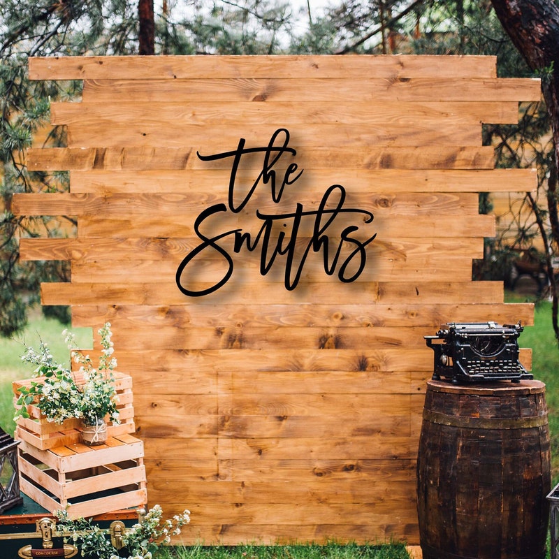 Wedding Name Backdrop - Etsy
