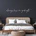 Always Kiss Me Goodnight Bedroom Sign Farmhouse Sign Over - Etsy