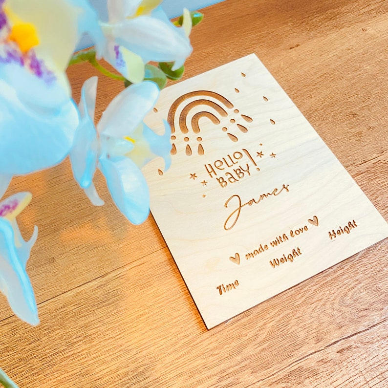 Wood Birth Announcement Sign Newborn Birth Announcement Sign - Etsy Canada