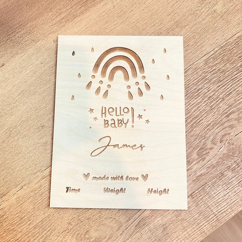 Wood Birth Announcement Sign Newborn Birth Announcement Sign - Etsy Canada