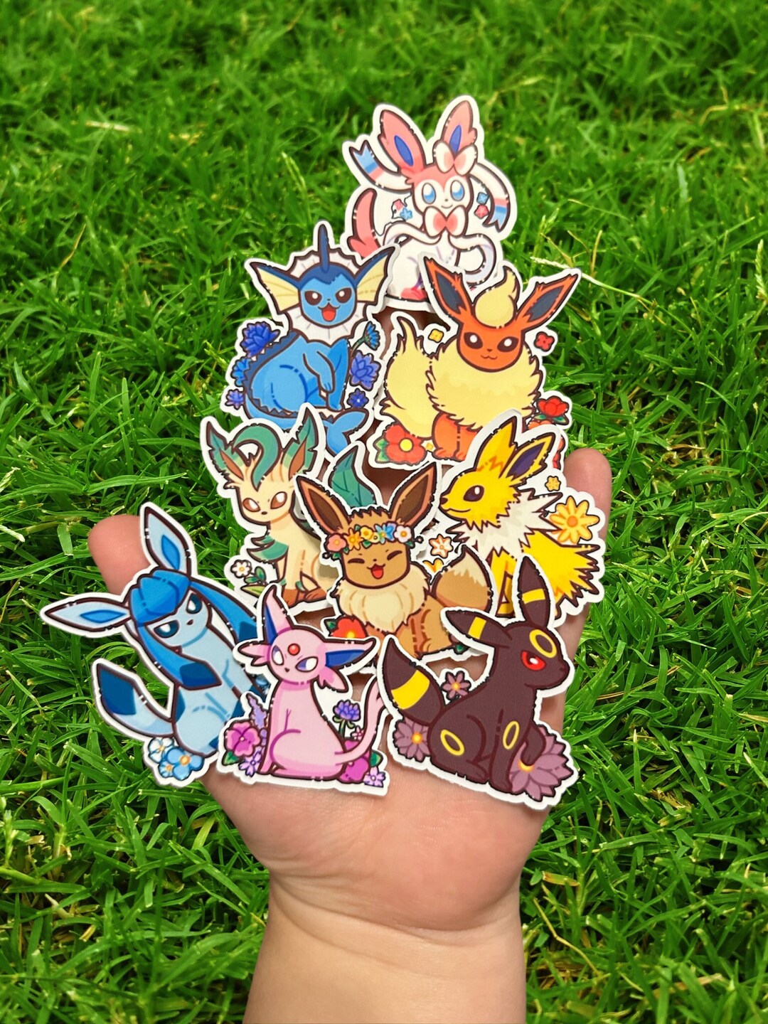 Eeveelution Pokemon Stickers Waterproof Geeky Stickers Perfect for ...