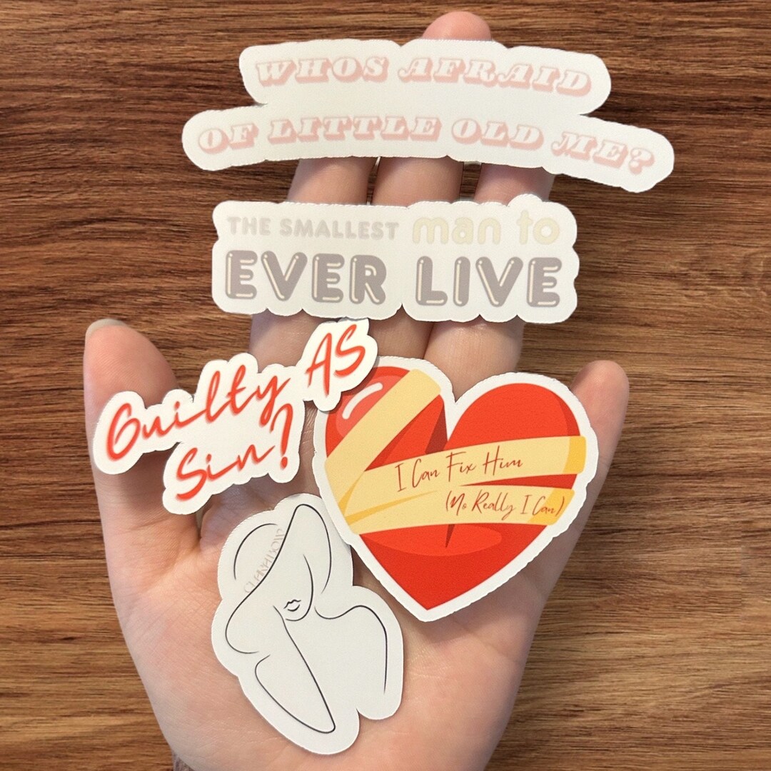 The Tortured Poets Department Tracklist Stickers Water Resistant Taylor ...