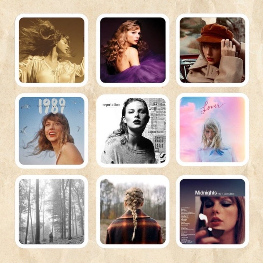 Taylor Swift Album Stickers Water Resistant Perfect For, Gifts ...