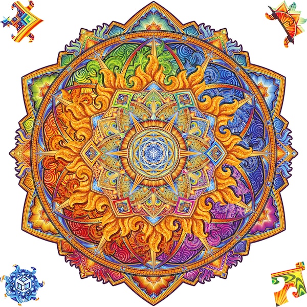 Mandala Puzzle - Etsy