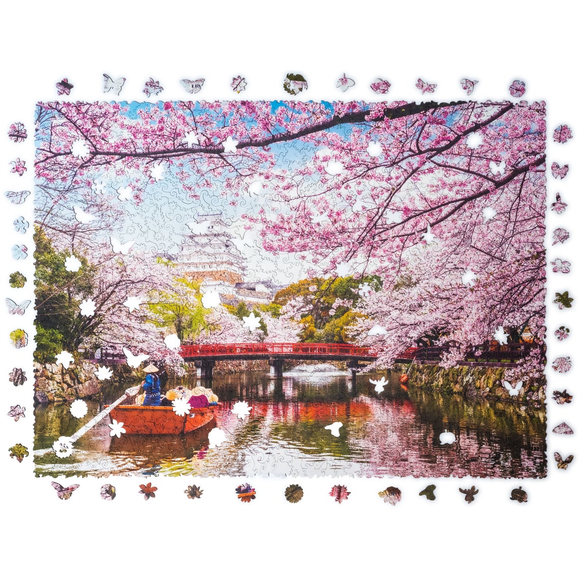 WOOSAIC Nature Wooden Puzzle Sakura Wooden Jigsaw Puzzle - Etsy