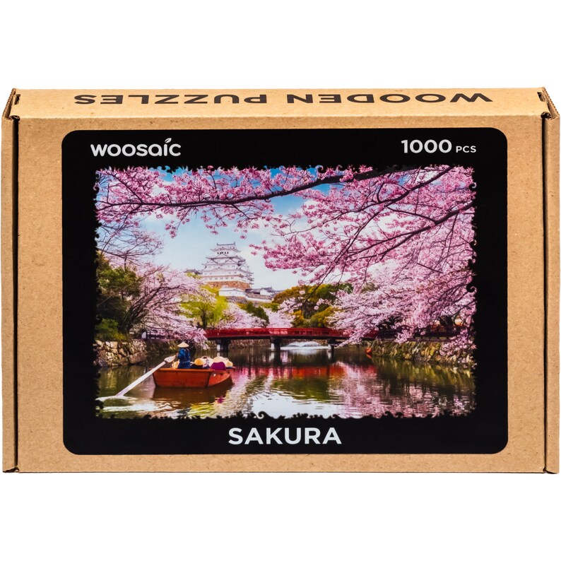 WOOSAIC Nature Wooden Puzzle Sakura Wooden Jigsaw Puzzle - Etsy