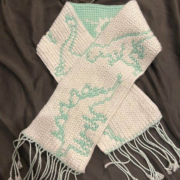 Dinosaur Scarf - Etsy UK