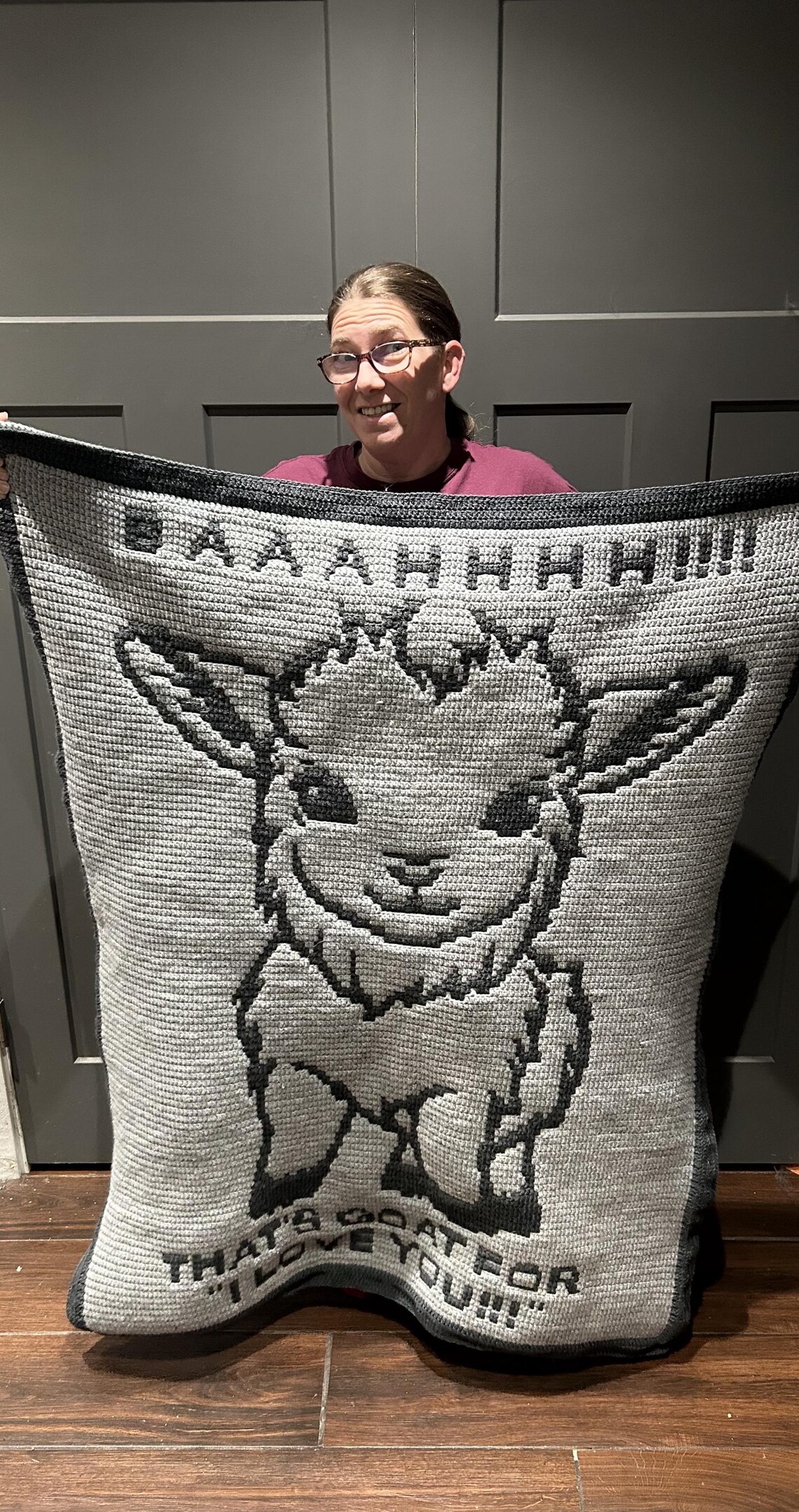 Baaahhhh! Goat Mosaic Crochet Blanket Pattern (reversible Mosaic and ...