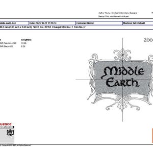 Middle Earth 1 Design - Etsy