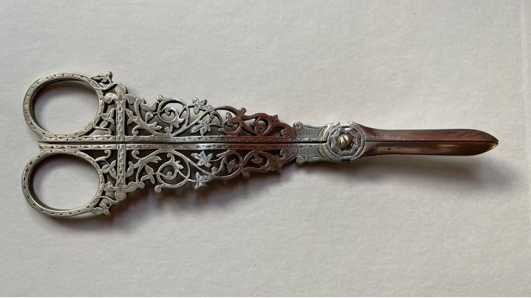 Antique Victorian Silver Plated Grape Sheer Scissors - Etsy