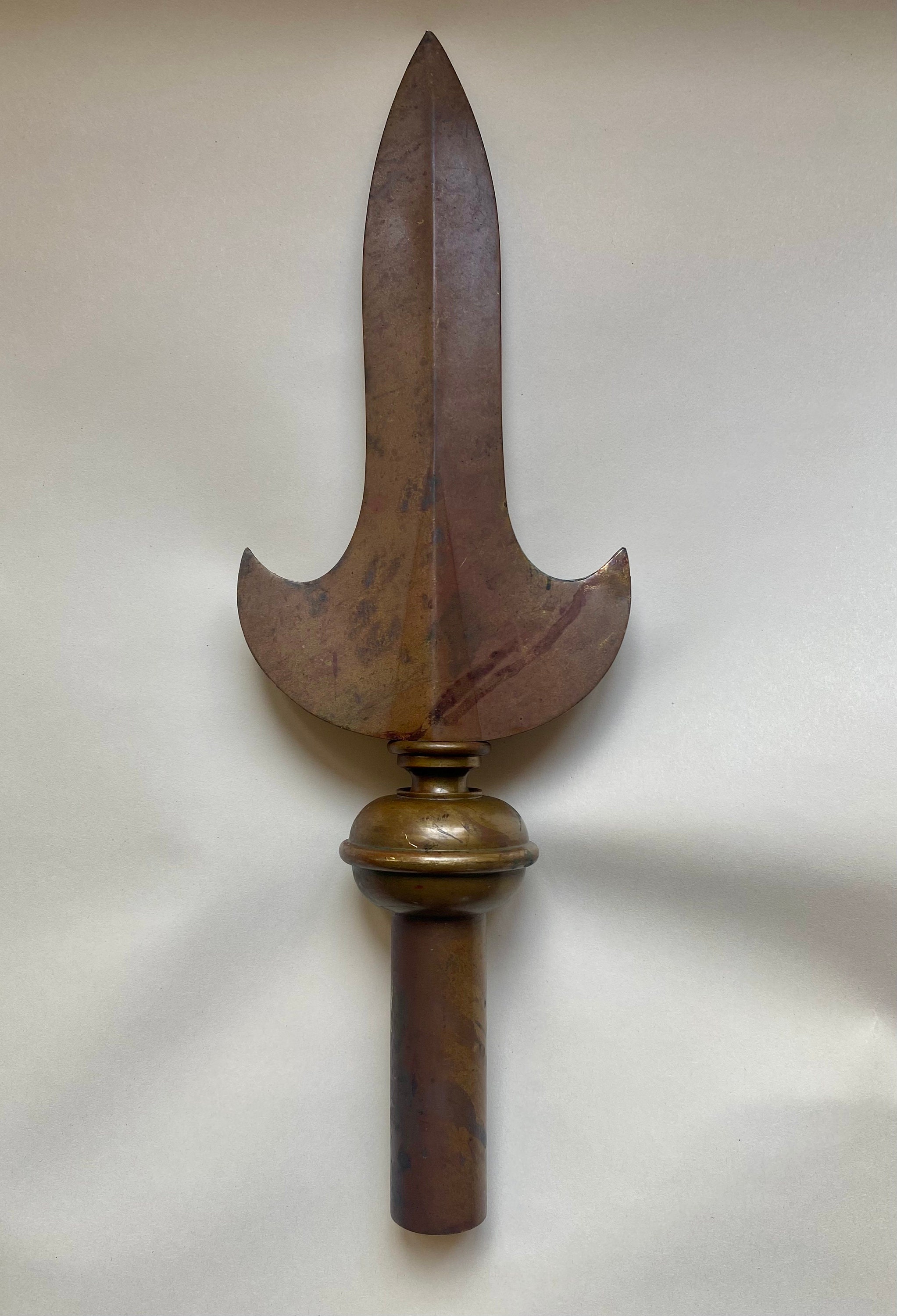 Antique Islamic Brass Finial Spear - Etsy