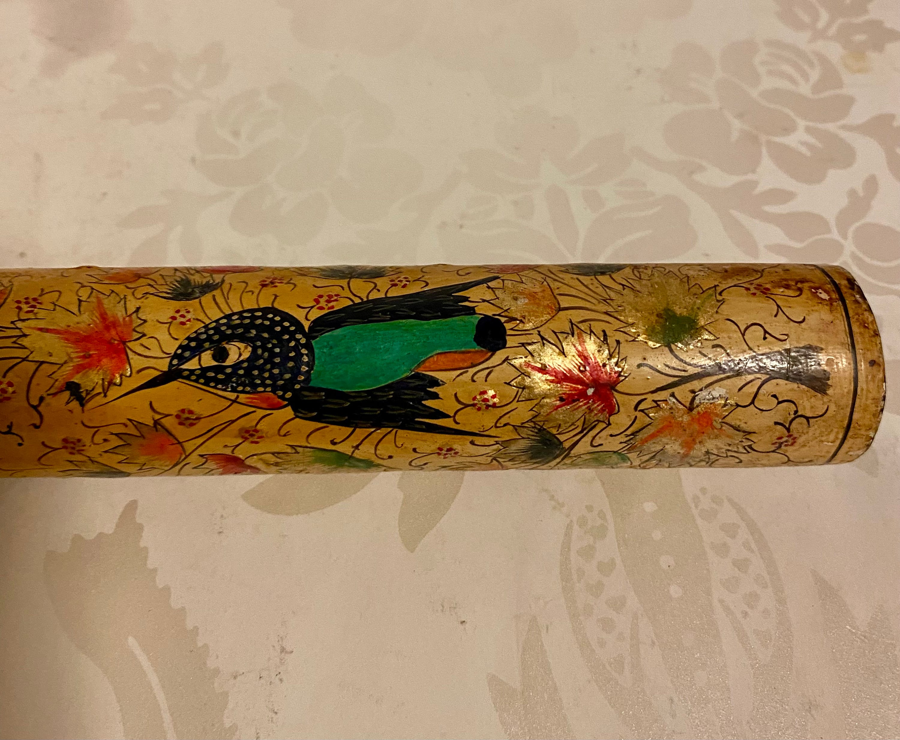 Antique Kashmir Paper Mache Manuscript Scroll Holder - Etsy