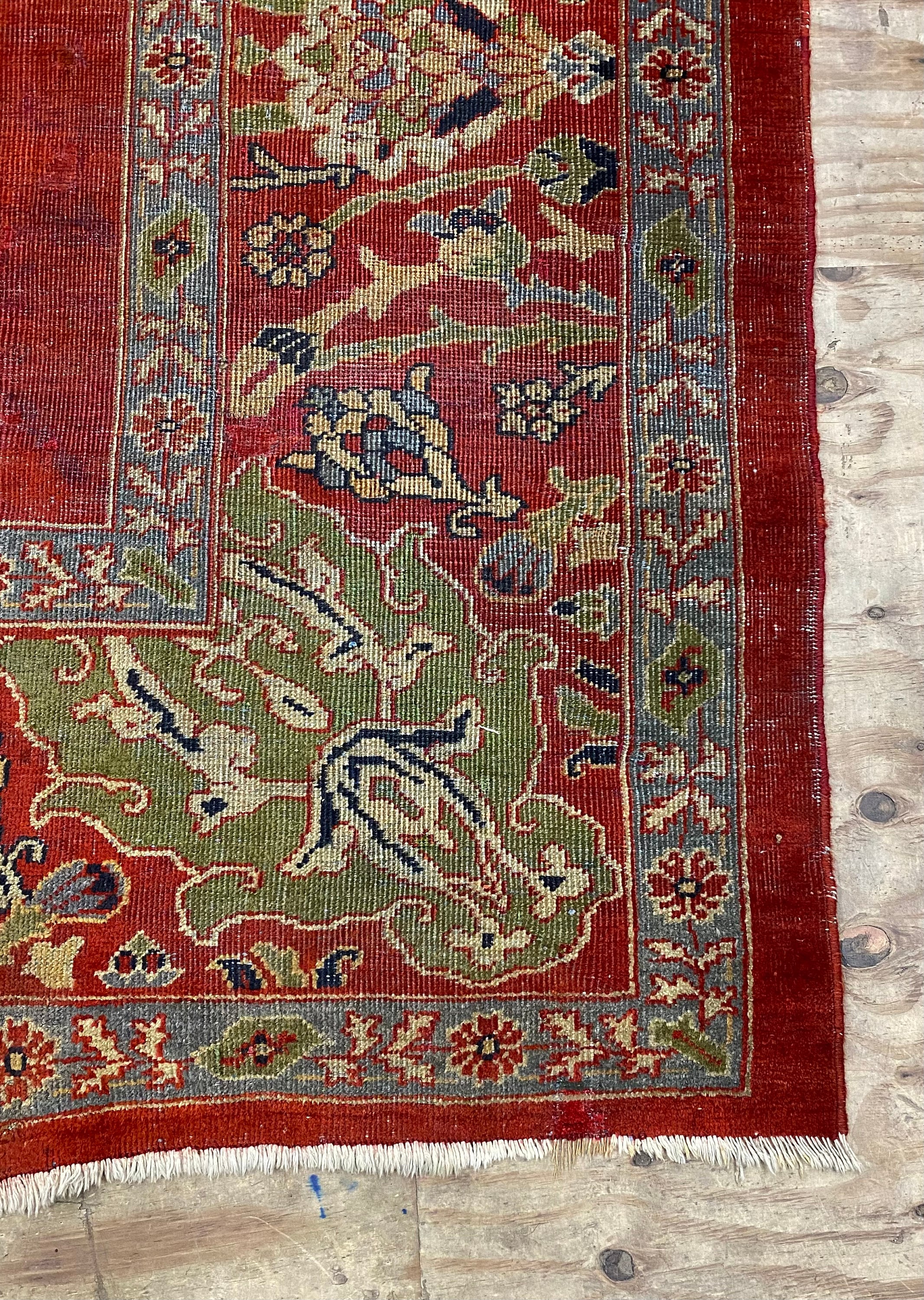 Antique Sultan Abad Hand Knotted Sampler Rug - Etsy