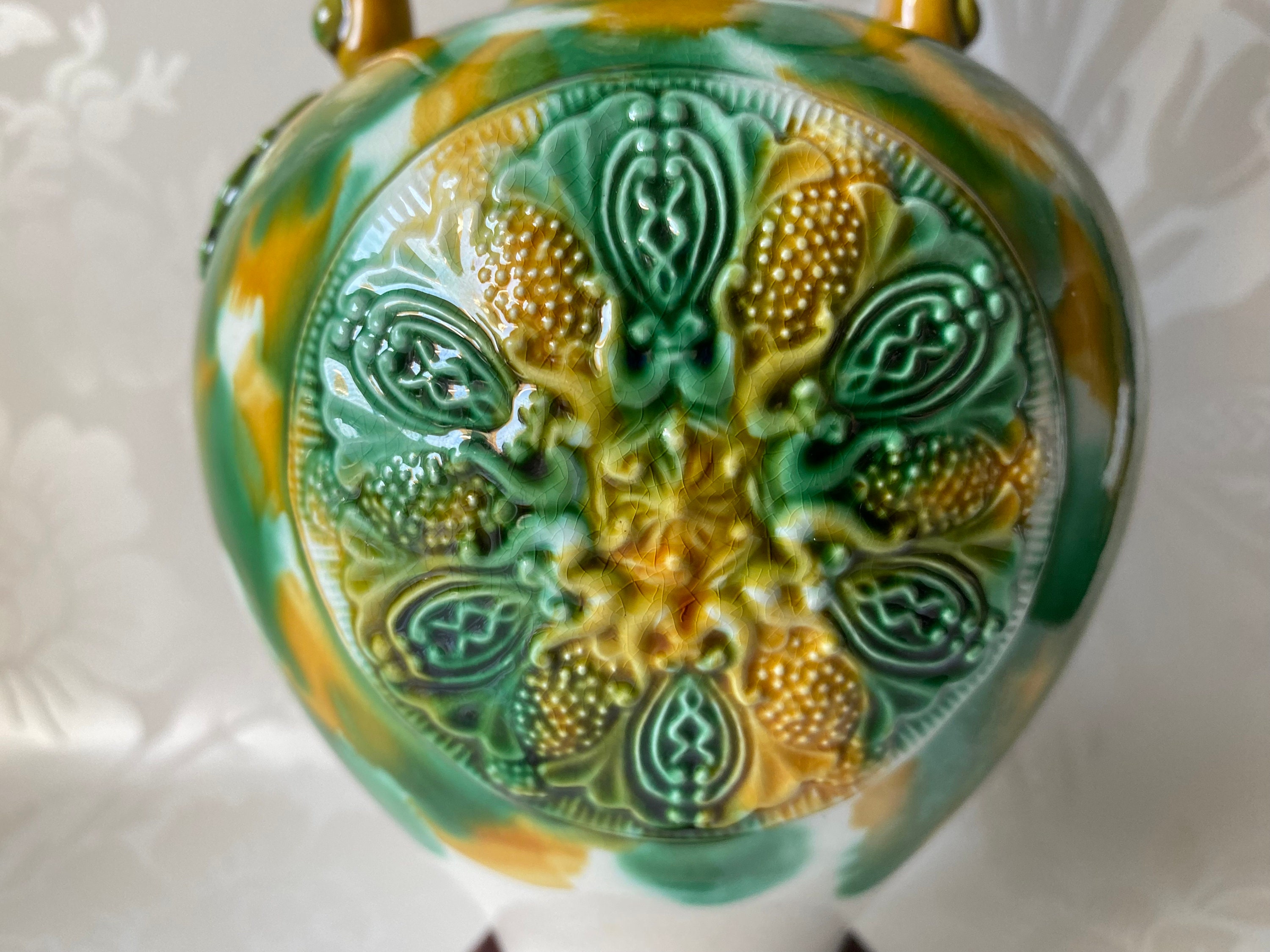 Vintage Tang Dynasty Three Colour Glazed Pottery Vase - Etsy