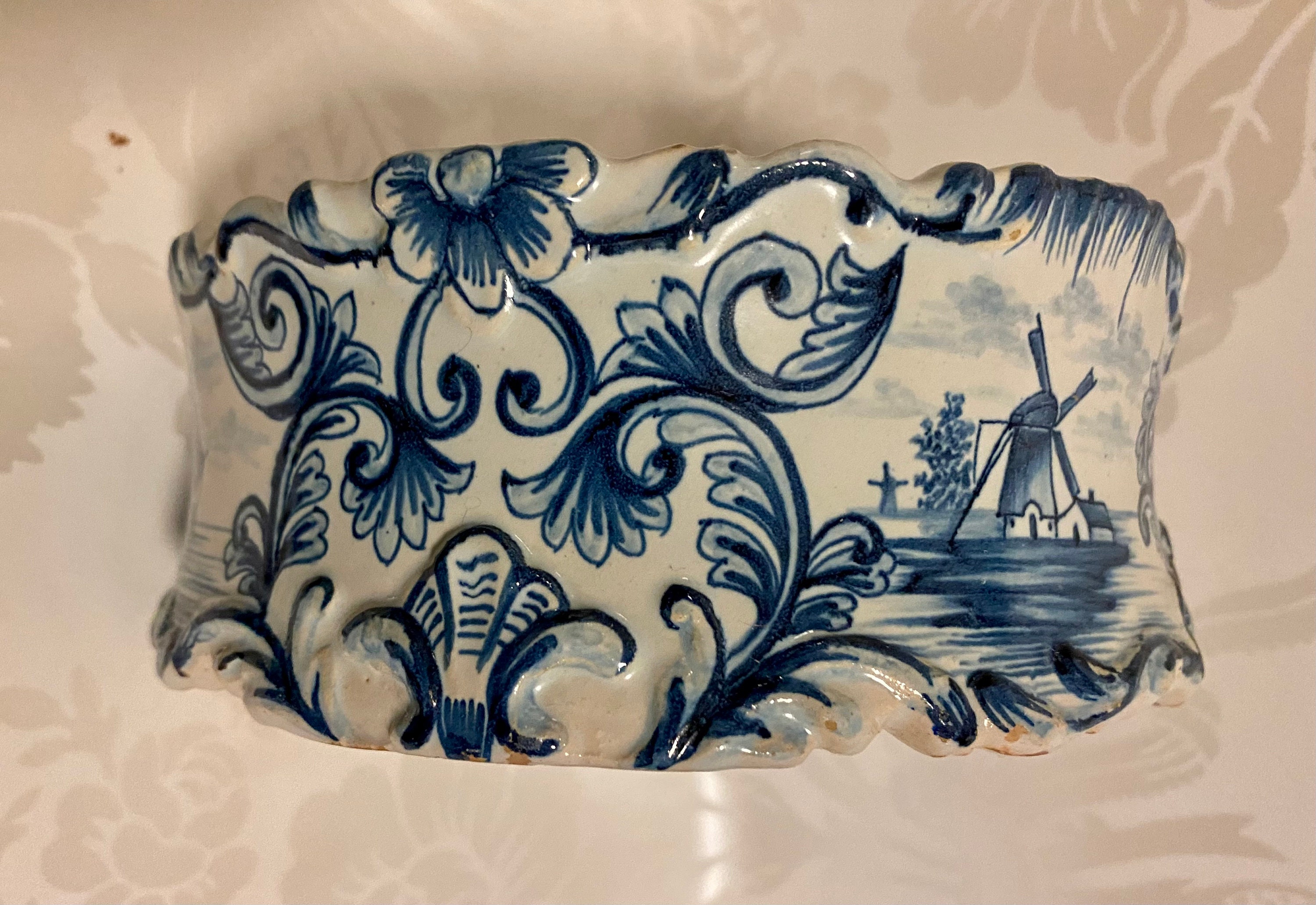 Antique Victorian Delft Pottery Bowl - Etsy