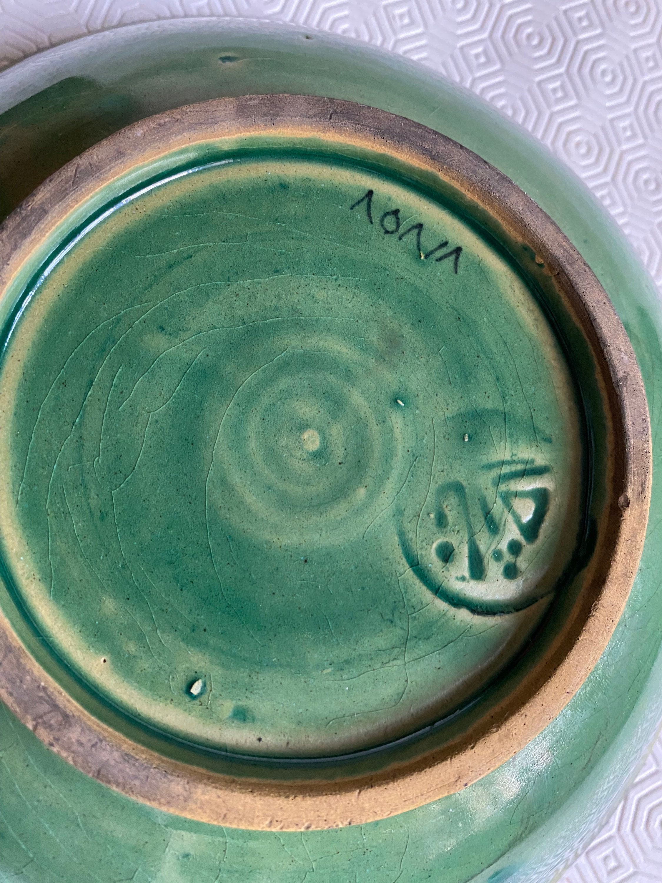 Vintage per Sian Miniature Painting Pottery Bowl Signed - Etsy