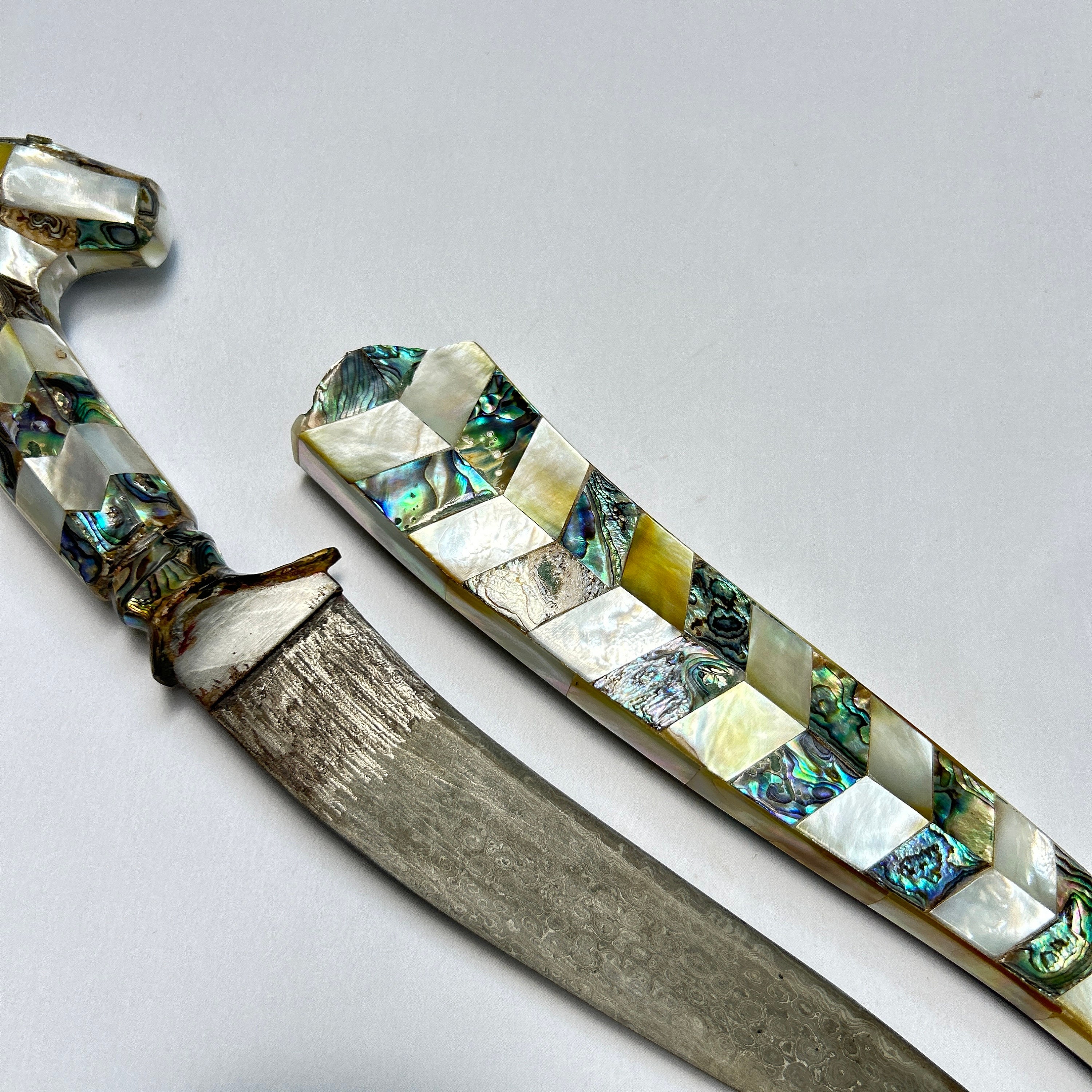 Indian Handcrafted Dagger With Mother of Pearl Chips & Blade With ...
