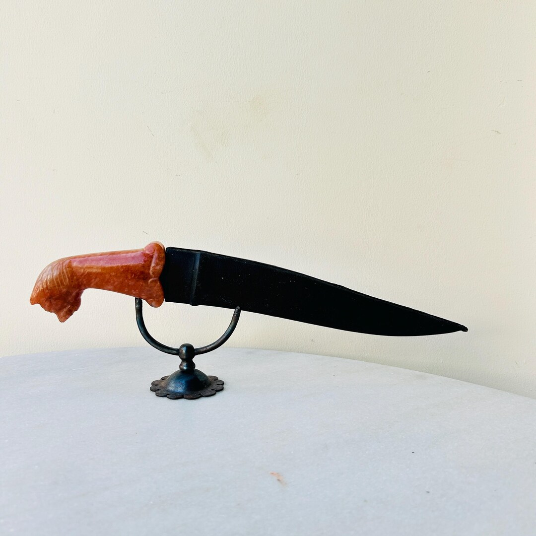 Indian Handcrafted Dagger Khanjar Knife With Theiger Head Hand Grip in ...
