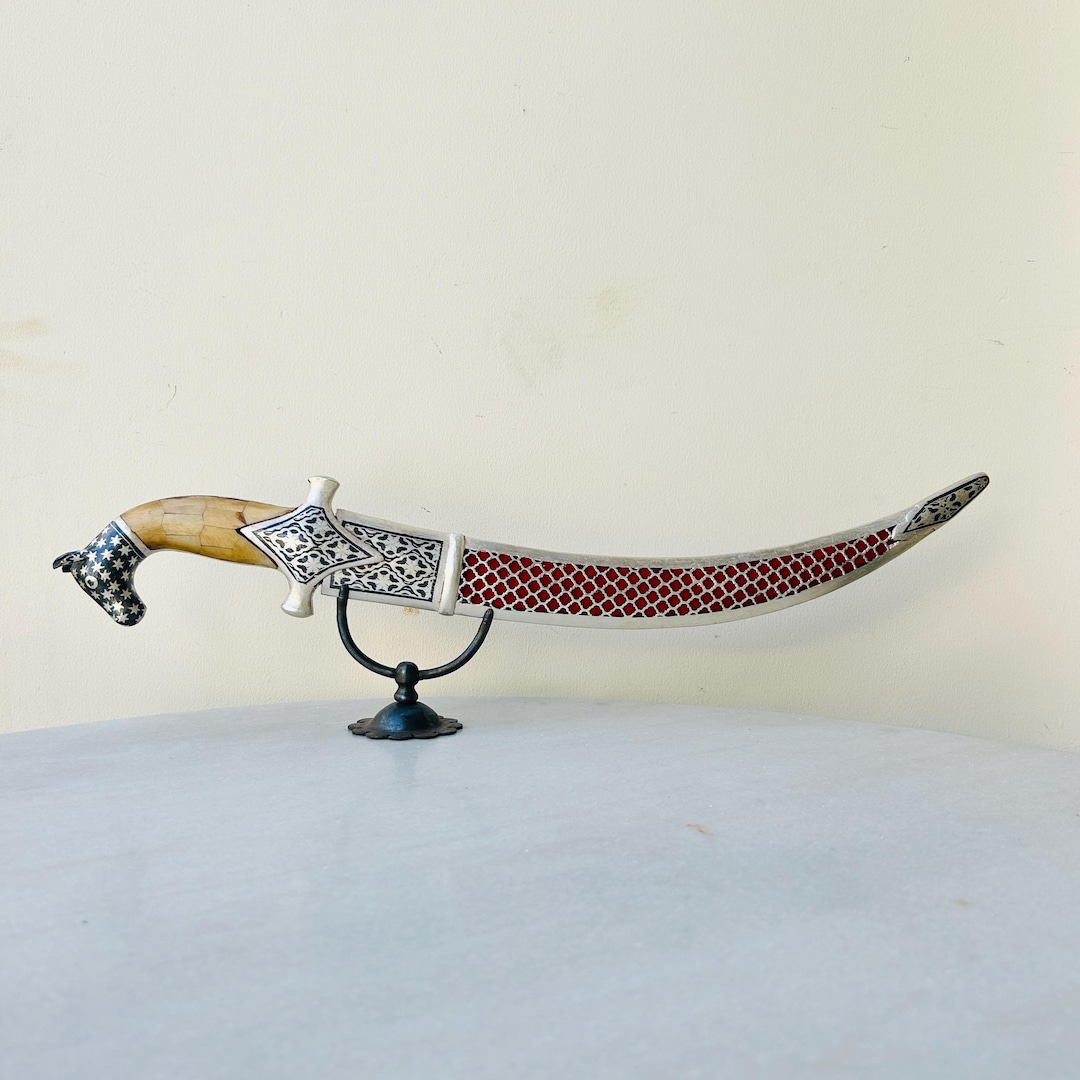 Indian Assorted Sikh Rajputana Shamshir/talwar/sword With Silver ...
