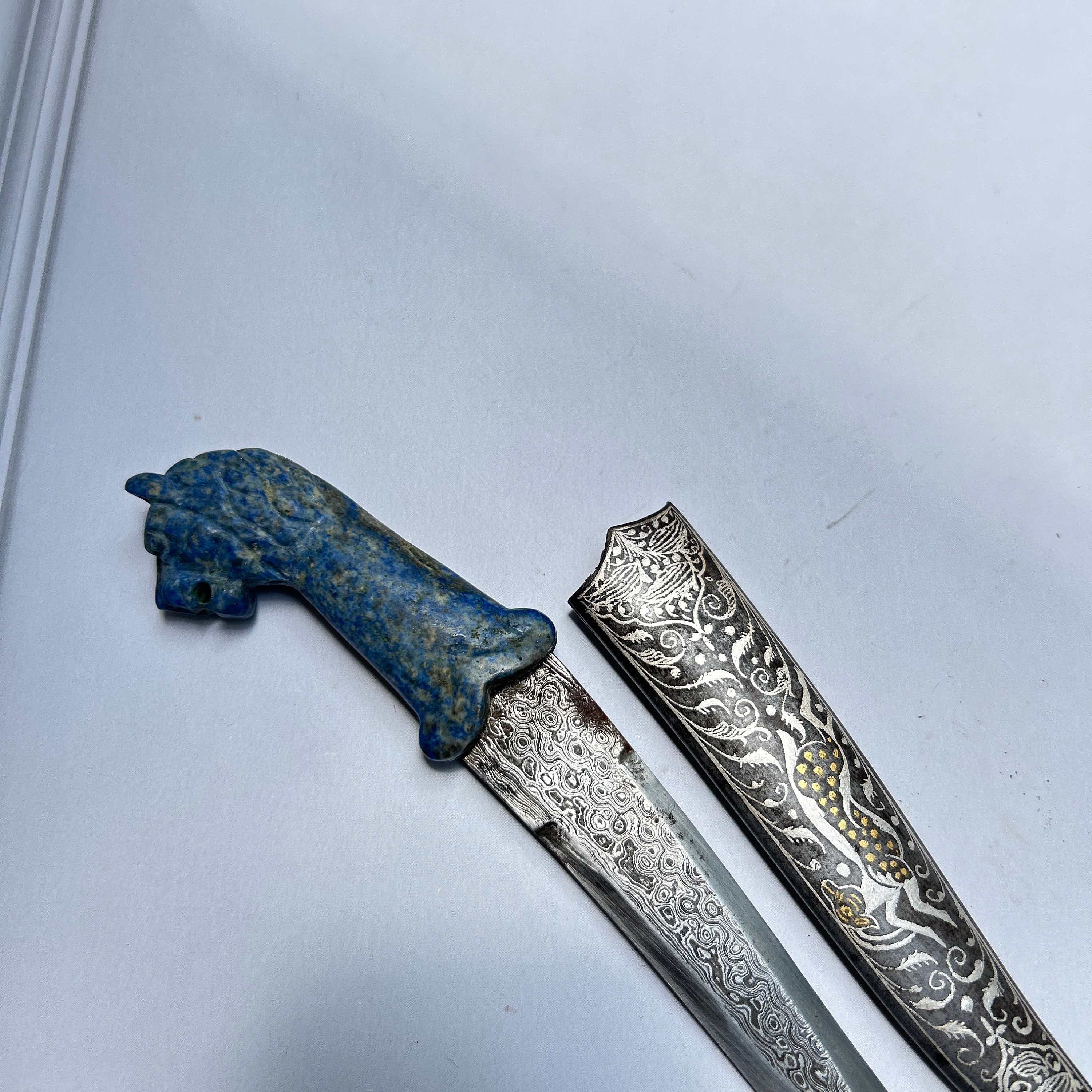 Indian Assorted Dagger Khanjar Knife With Silver and Gold Damascening ...