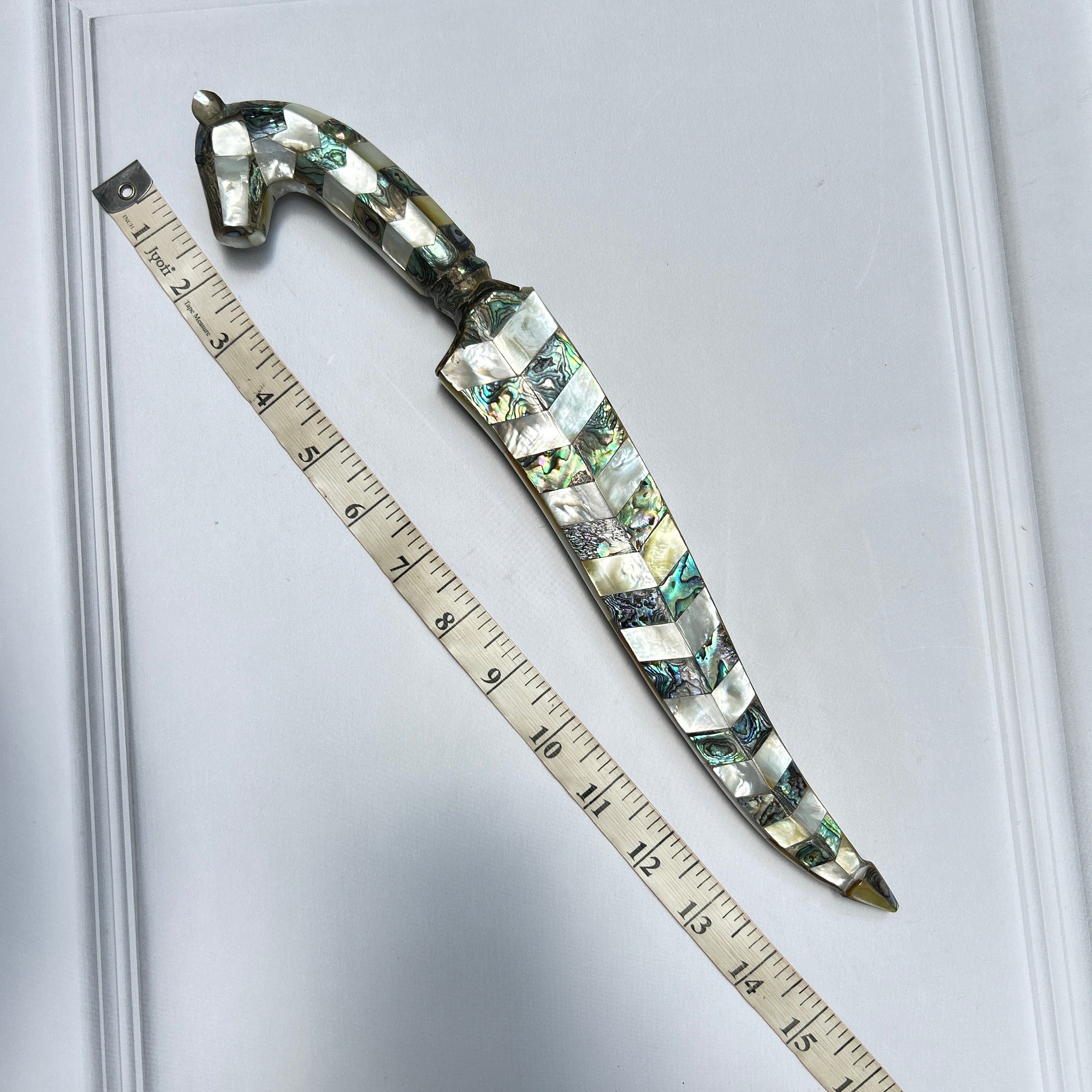 Indian Handcrafted Dagger With Mother of Pearl Chips & Blade With ...