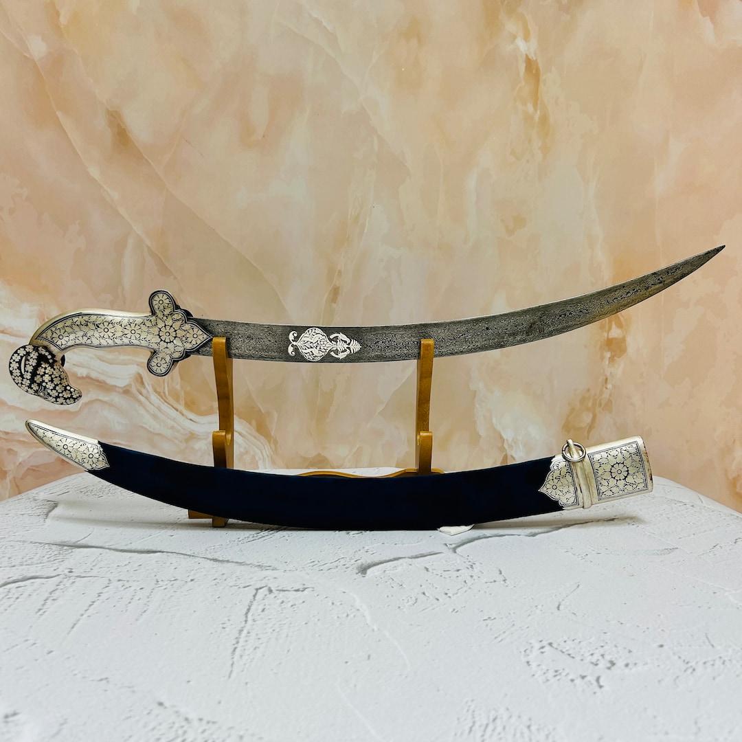 Indian Assorted Indo Persian Sikh Shamshir Sword in Medium Size With ...