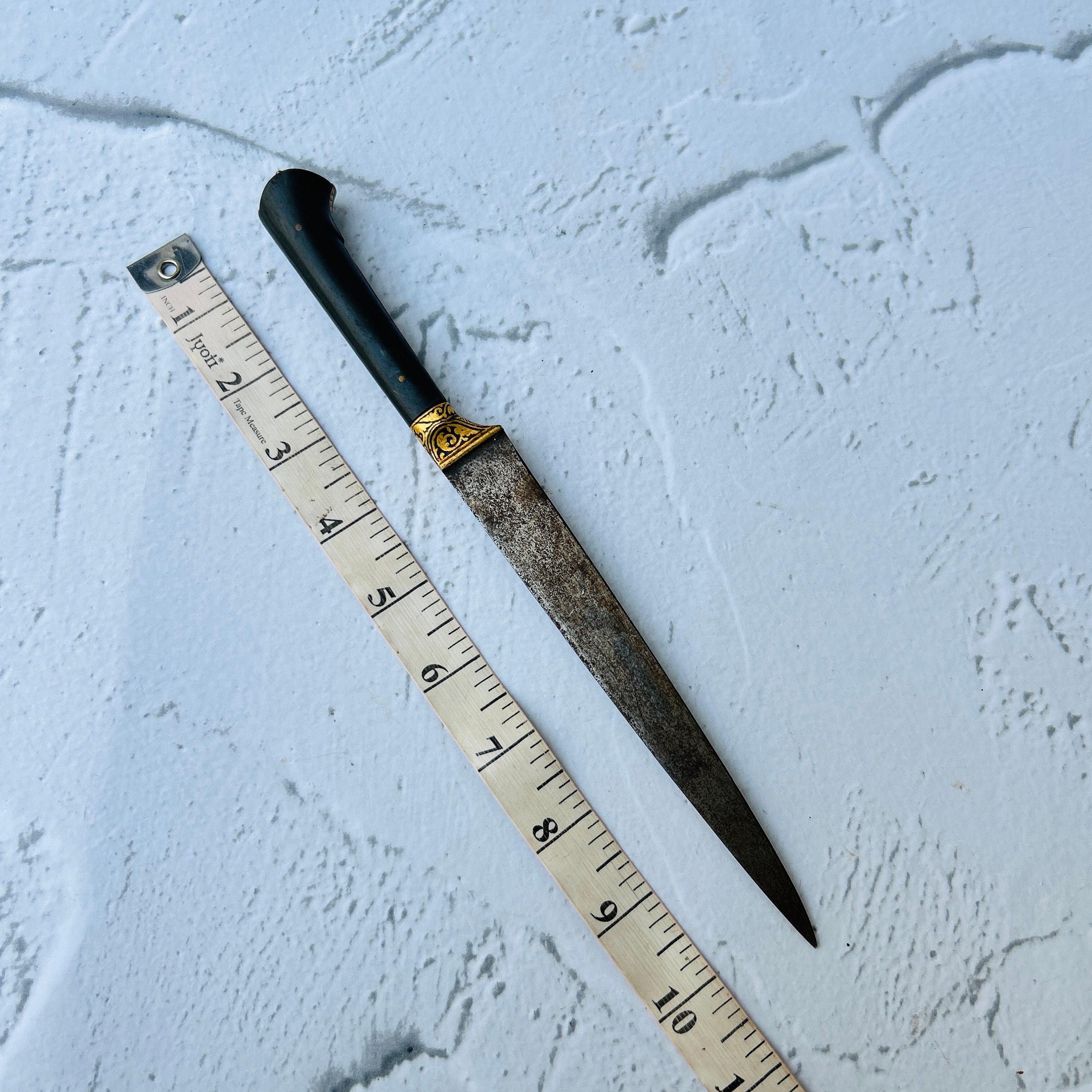 Indian Handcrafted Indo Persian Kard Knife With Buffalo Horn Hand Grip ...