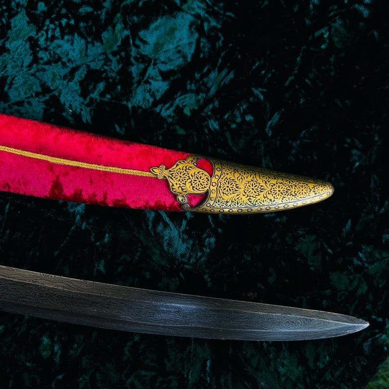 Indian Assorted Ceremonial Wedding Sword With Gold Koftgari in Floral ...