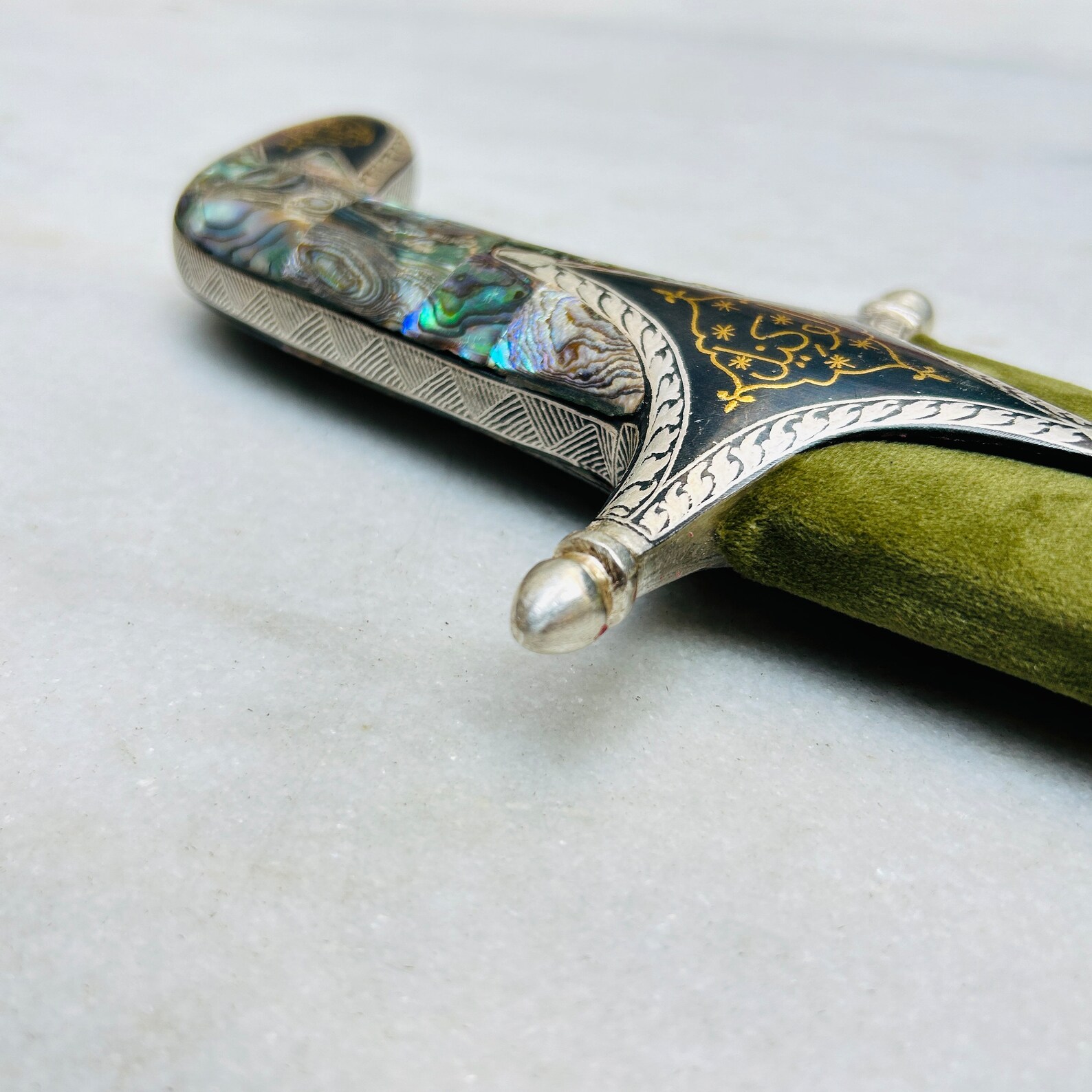Indian Assorted Shamshir Sword/talwar With Silver Gold Damascening ...