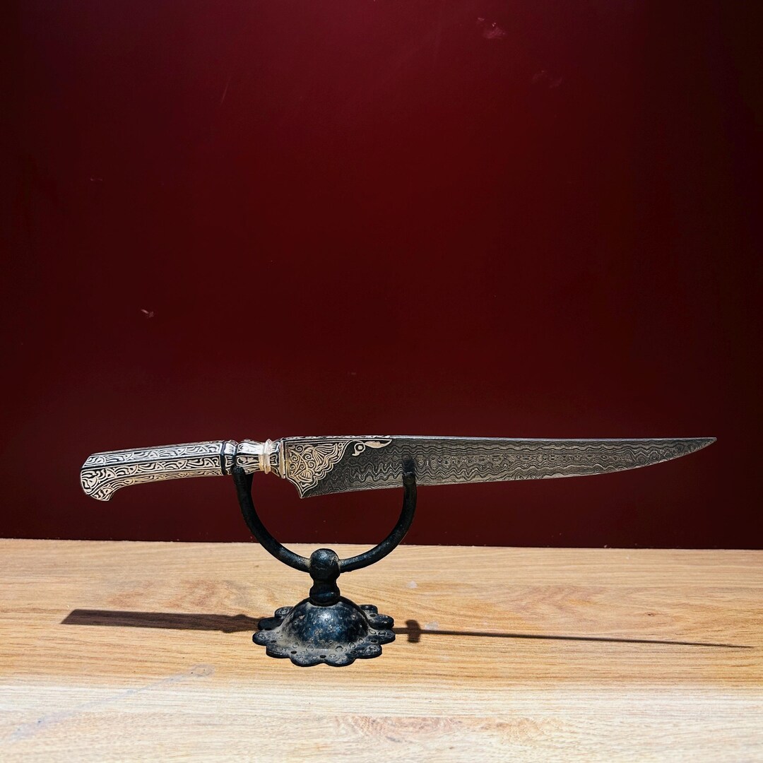 Vintage Original Mughal Indo Persian Dagger/peshkabz/kard Knife With an ...