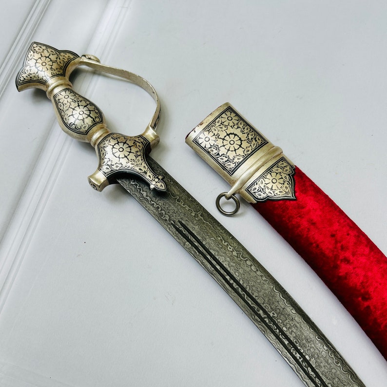 Indian Assorted Indo Persian Sikh Sword in Medium Size With Intricate ...