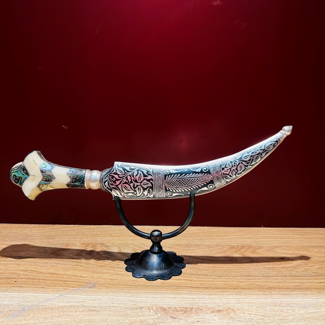 Indian Assorted Dagger/khanjar/knife in Beautiful Silver Damascening ...