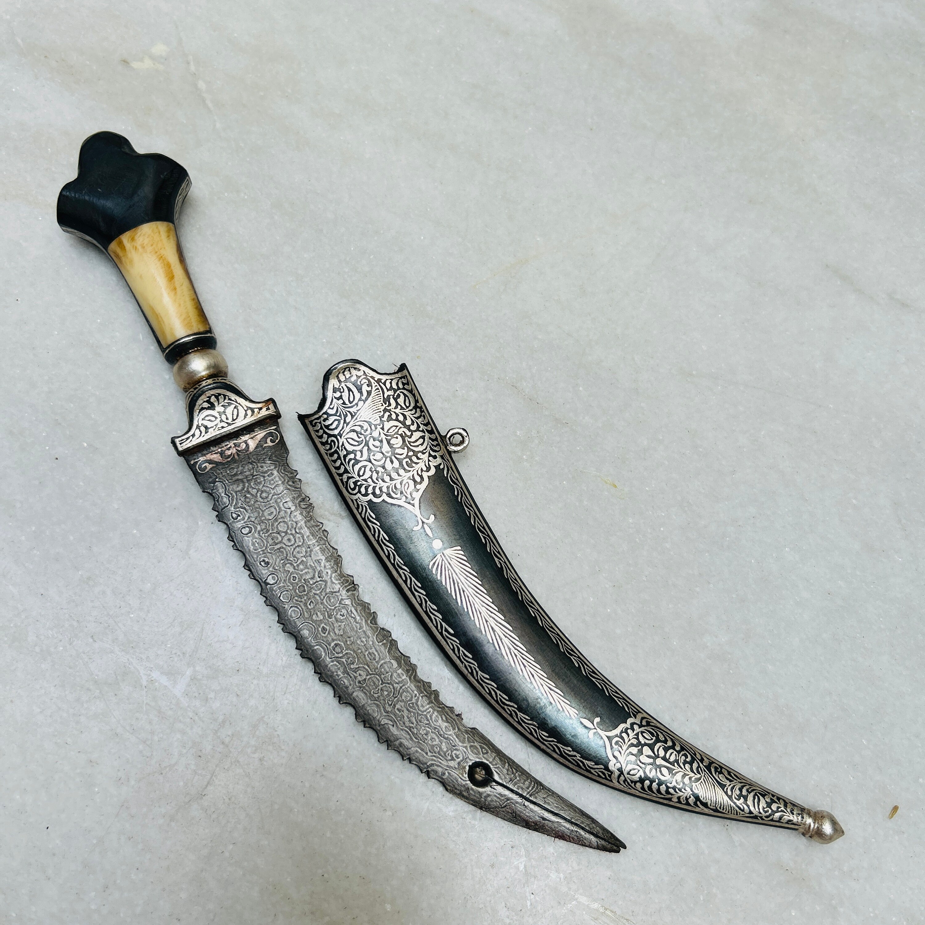 Assorted Mughal Arabic Turkish Islamic Knife Khanjar Dagger With Silver ...