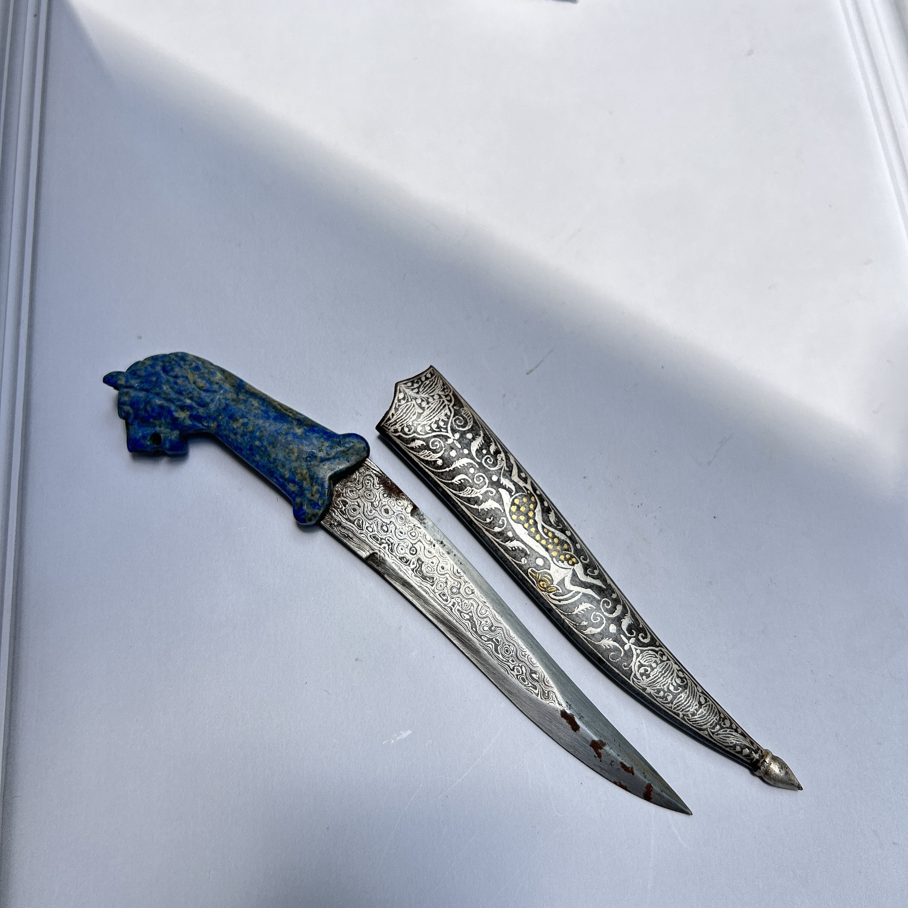 Indian Assorted Dagger Khanjar Knife With Silver and Gold Damascening ...