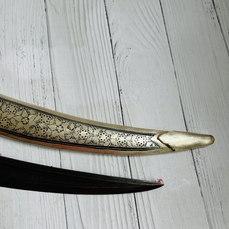 Indian Oriental Mughal Indo Persian Disc Pommel Hand Grip Sword/talwar ...