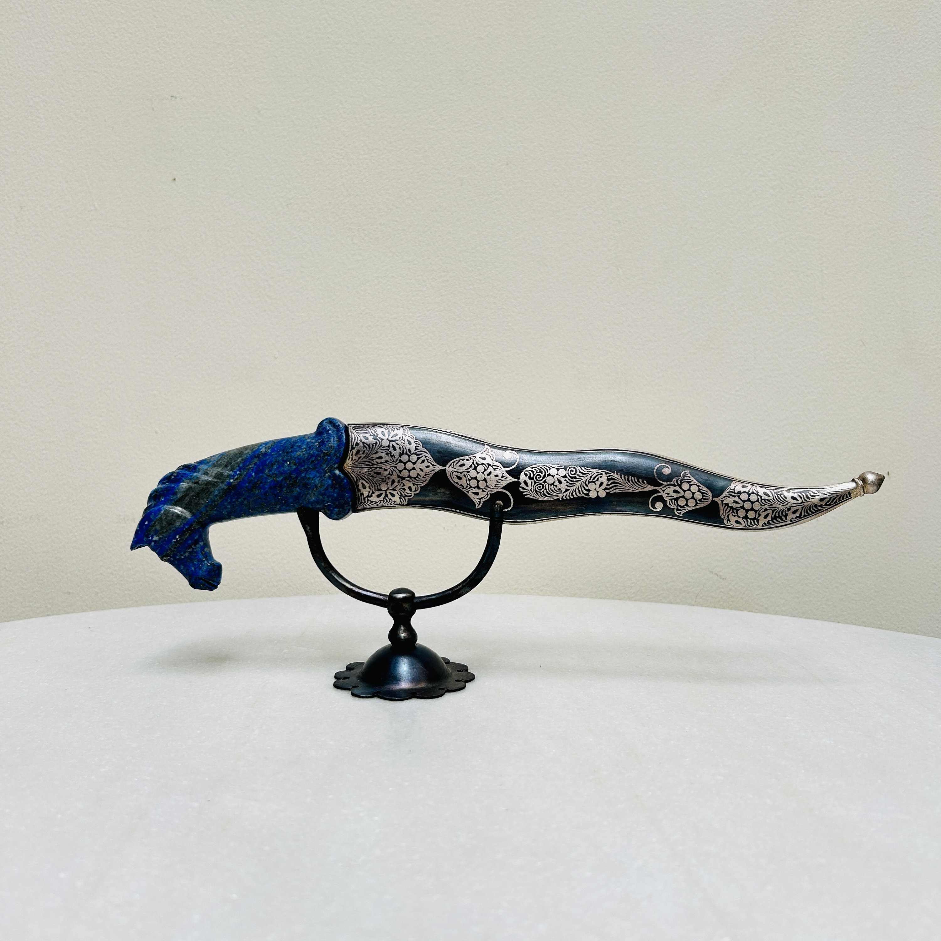 Indian Assorted Dagger With Lapis Lazuli Horse Head Grip & Silver ...